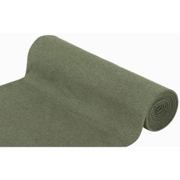 buttinette Glatter B&uuml;ndchenstoff "Comfort", oliv-melange