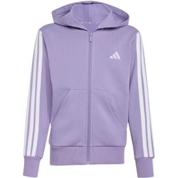 Adidas 3S Sweatjacke Kinder - Gr&ouml;&szlig;e 152 - lila
