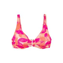 Lascana Bikinitop Damen Gr&ouml;&szlig;e 80 orange / hellorange / pink