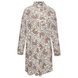 S.oliver Nachthemd Damen Gr&ouml;&szlig;e L/XL braun / brokat / wei&szlig;