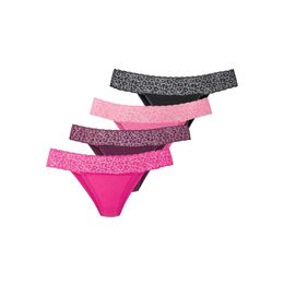 Lascana Panty female size XL Aubergine / Pink / Dark pink / Black