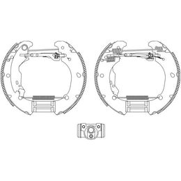 TEXTAR Bremsbackensatz Shoe Kit Pro 84053600 f&uuml;r Fiat