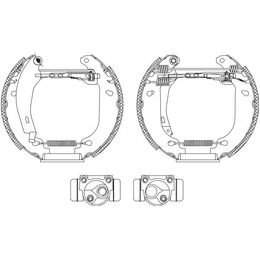 TEXTAR Bremsbackensatz Shoe Kit Pro 84037405 f&uuml;r RENAULT