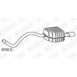 VEGAZ Endschalld&auml;mpfer rs641 f&uuml;r RENAULT