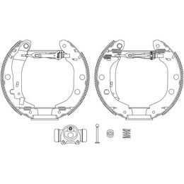 TEXTAR Bremsbackensatz Shoe Kit Pro 84052701 f&uuml;r NISSAN RENAULT