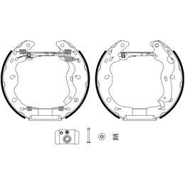 TEXTAR Bremsbackensatz Shoe Kit Pro 84067500 f&uuml;r Fiat Suzuki