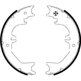 TEXTAR Bremsbackensatz, Feststellbremse 91066200 f&uuml;r TOYOTA LEXUS