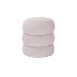 CS Schmal como Pouf Samt rosa/pink Ma&szlig;e (cm): H: 45 &Oslash;: 40 &raquo; H&ouml;ffner
