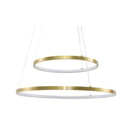 KHG LED-Pendelleuchte &brvbar; gold &brvbar; Ma&szlig;e (cm): H: 150 &Oslash;: 60 &raquo; H&ouml;ffner