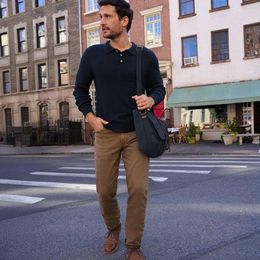 LANDS' END Stretch-Jeans mit Flanellfutter und Komfortbund, Herren,  Beige, Baumwoll-Mischung, by Lands' End