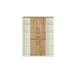 H&ouml;ffner Aktenschrank mit Massivholzfront SOLIDLine wei&szlig; Ma&szlig;e (cm): B: 80 H: 198,2 T: 40.0 &raquo; H&ouml;ffner