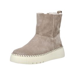 Gabor Damen Stiefelette "Gabor Stiefelette Veloursleder", Gr. 40beige, Veloursleder, Schuhe
