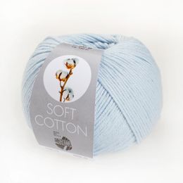 Soft Cotton von Lana Grossa, Hellblau, aus Baumwolle