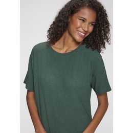 s.Oliver Pyjamaoberteil mehrfarbig Gr. 44/46 f&uuml;r Damen. Mit Rundhals. L&auml;ssig Geschnitten. Nachhaltig.