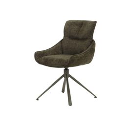 Polsterstuhl 56x64x88 Chenille gr&uuml;n JOLIE #01