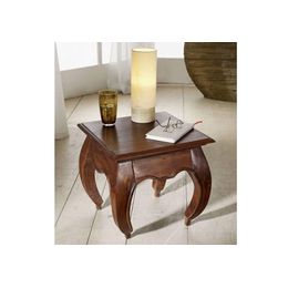 Nachttisch Akazie 45x45x42 nougat lackiert OPIUM #266