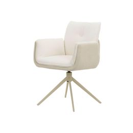 Polsterstuhl 64x63x87 Chenille / Velours beige TONI #01
