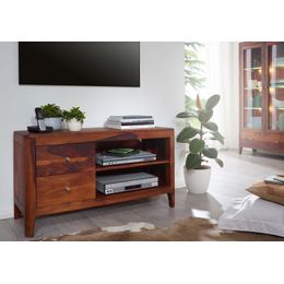 TV-Board Sheesham 110x40x60 walnuss ge&ouml;lt BROOKLYN #15