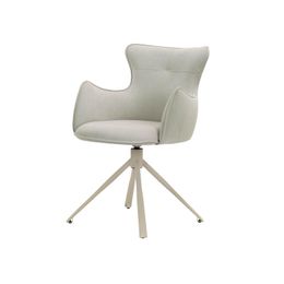 Polsterstuhl 59x63x86 Velours hellgrau AURORA #01