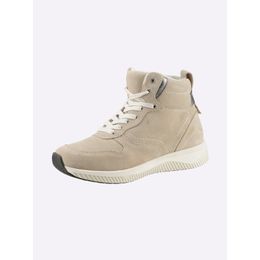 Heine Schn&uuml;rstiefelette, Braun, Gr. 36, Damen, Stiefeletten, Material: Rindsleder