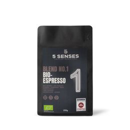 5 Senses - Blend No.1 Bio-Espresso - 250 g Ganze Bohne - Intensit&auml;t: 5/6