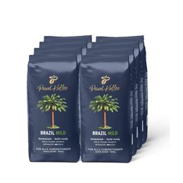 Tchibo - Privat Kaffee Brazil Mild - 8 x 1 kg Ganze Bohne - Intensit&auml;t: 2/6