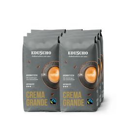 EDUSCHO Crema Grande - 6x 1 kg Ganze Bohne - Intensit&auml;t: 3/5