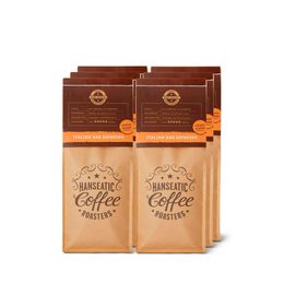 Hanseatic - Italian Bar Espresso - 6x 1 kg Ganze Bohne - Intensit&auml;t: 6/6