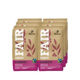 Tchibo - Fair Choice Espresso - 6x 1 kg Ganze Bohne - Intensit&auml;t: 5/6