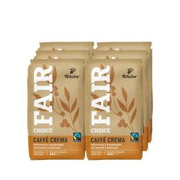 Tchibo - Fair Choice Caff&egrave; Crema - 6x 1 kg Ganze Bohne - Intensit&auml;t: 3/6