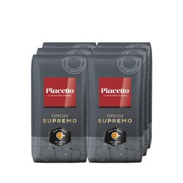 Piacetto Espresso Supremo - 6x 1 kg Ganze Bohne - Intensit&auml;t: 5/6
