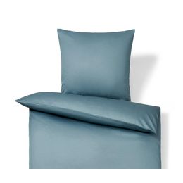 Tchibo - Baumwollsatin-Bettw&auml;sche - blau