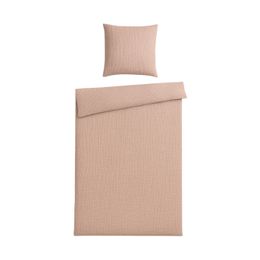 Schiesser Musselin-Bettw&auml;sche &raquo;Elara&laquo; - taupe