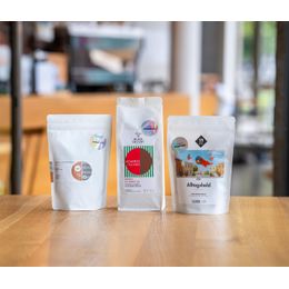 Probierpaket "Co-Roast Trio&ldquo; &ndash; 1x 250g, 1x 500g, 1x 250g Ganze Bohne
