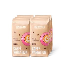 EDUSCHO Caff&egrave; Variation - 6x 1 kg Ganze Bohne - Intensit&auml;t: 5/5