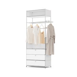 Tchibo - Garderobe Metall &raquo;Cn3&laquo; mit Kleiderstange und 3 Schubladen - 77x40x194,6cm - chrom -