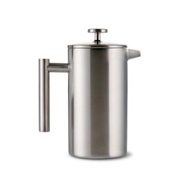 Tchibo - Siebstempelkanne 900 ml - silber