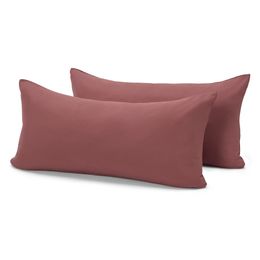Tchibo - 2 Microfaser-Kopfkissenbez&uuml;ge - rosa