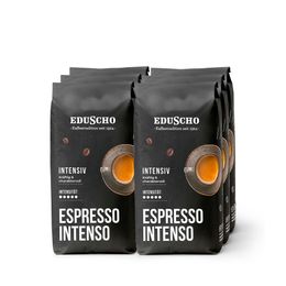 EDUSCHO Espresso Intenso - 6 x 1 kg Ganze Bohne - Intensit&auml;t: 5/5