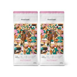sometime - Festa Italiana Caff&egrave; Crema - 2 x 1 kg Ganze Bohne - Intensit&auml;t: 6/6