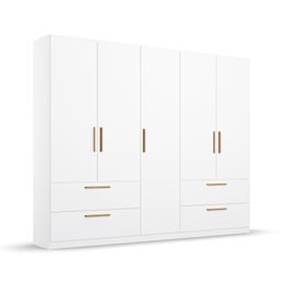 Rauch Dreht&uuml;renschrank "Skandi" 5-t&uuml;rig mit vier Schubladen - 226x54x210cm - braun - Holz