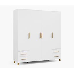 Rauch Dreht&uuml;renschrank &raquo;Shinjo&laquo; - 187x53x203cm - braun - Holz / Holz