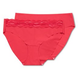 Tchibo - 2 Magic-Cut-Slips - Damen - Gr. XS - rot