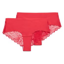 Tchibo - 2 Magic-Cut-Brazil-Slips - Damen - Gr. L - rot