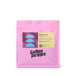 Coffee Pirates - Pirates Blend Bio Espresso - 250 g Ganze Bohne - Intensit&auml;t: 4/6