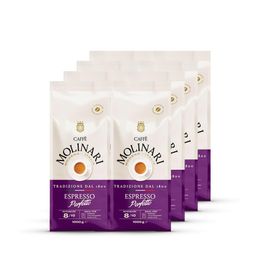 Caff&egrave; Molinari Espresso Perfetto - 8 x 1 kg Ganze Bohne - Intensit&auml;t: 8/10