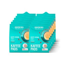 EDUSCHO Kaffeepads Caff&egrave; Crema - 12 x 32 Pads - Intensit&auml;t: 5/5