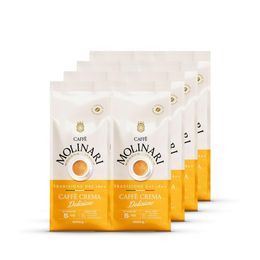 Caff&egrave; Molinari Caff&egrave; Crema Delizioso - 8 x 1 kg Ganze Bohne - Intensit&auml;t: 5/10