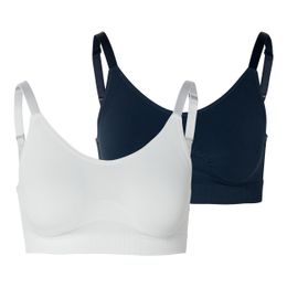 Tchibo - 2 Seamless-Sport-BHs - Damen - Gr. S - wei&szlig;