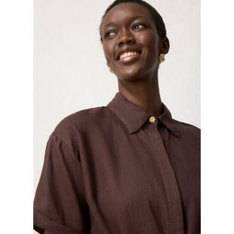 bonprix Longbluse aus reinem Leinen, braun, Gr.36, elegante, sommerliche Leinen Longbluse mit Bindeband, aus Leinen